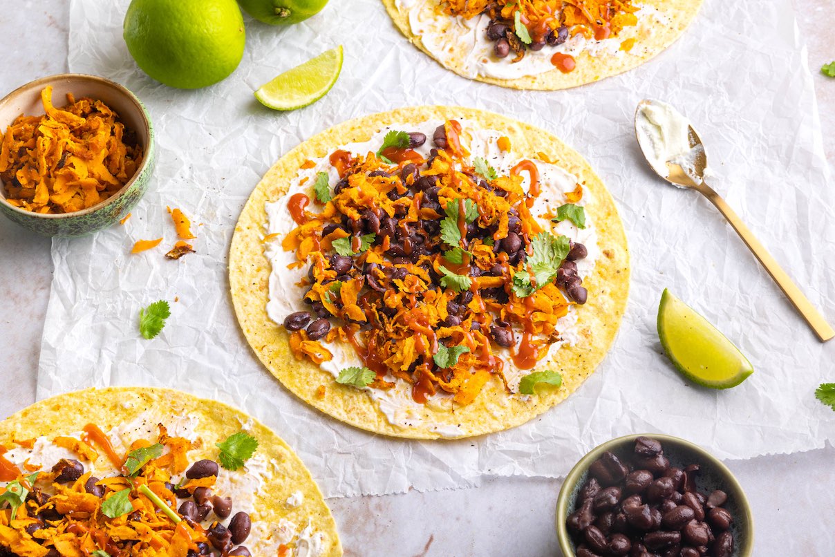Weekmenu week 5: pulled wortel taco, wok met aubergine en meer ...